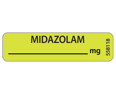 MIDAZOLAM ______mg Drug Syringe Label | VetriMark